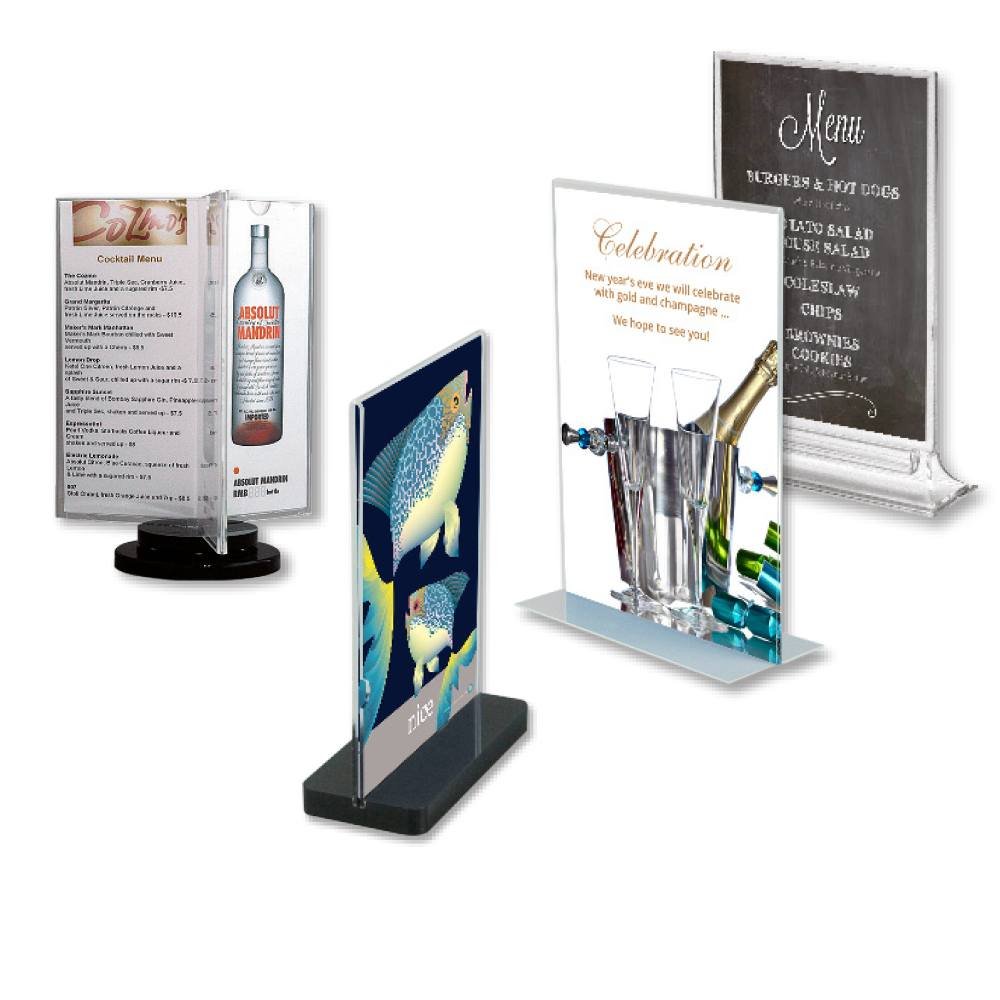 Menu Card Holders | Wide Selection | Danish Sign Export