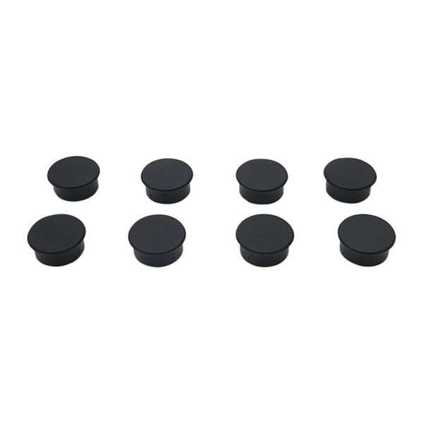 Magneter til whiteboards og ståltavler, 8 stk. sorte | Dansk Skilte ...