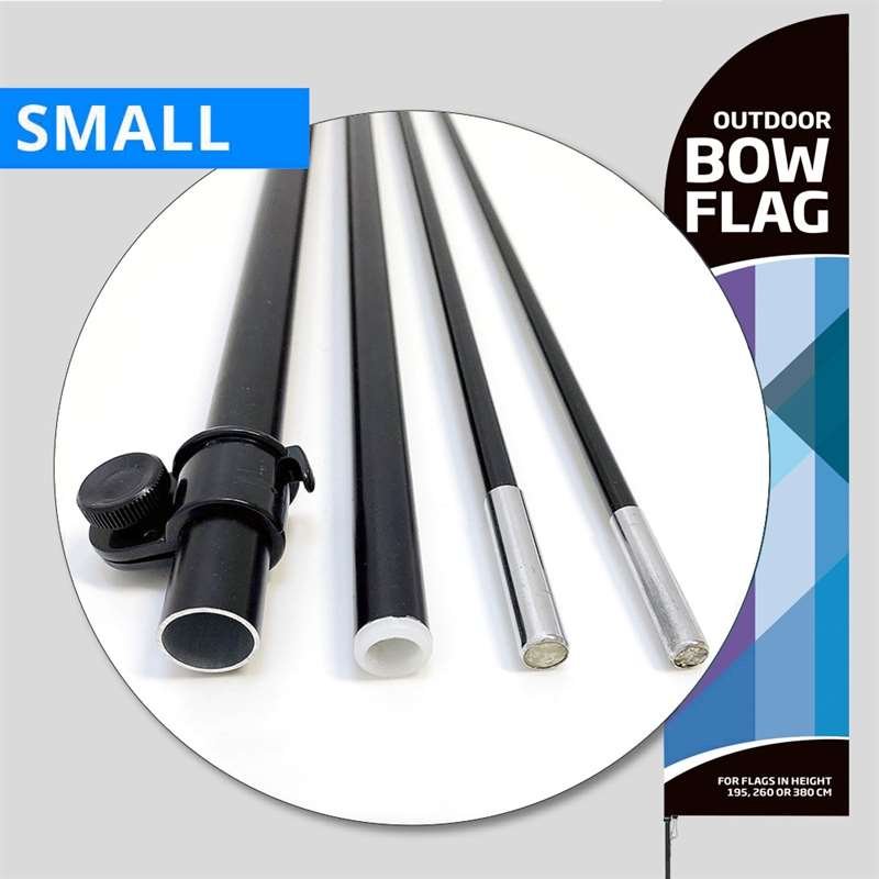 Outdoor Bow Flag, pole, small | Displaylager.com