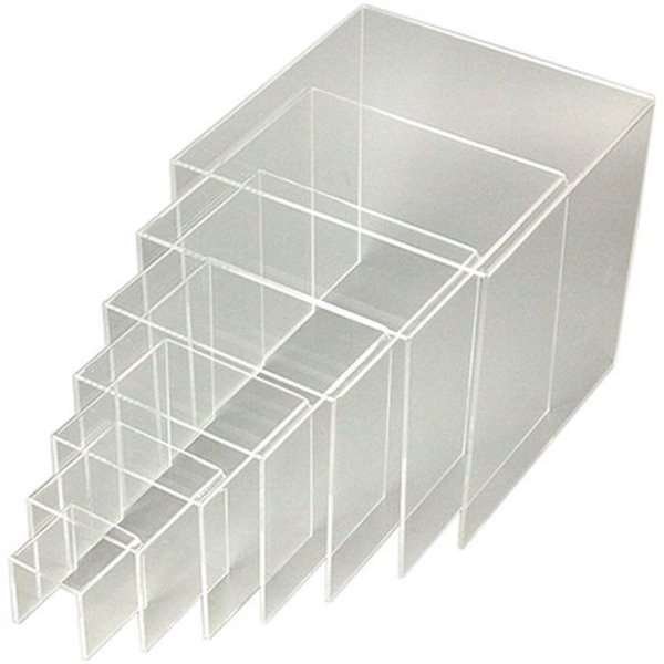 Nesting Shelves x 7, clear acrylic | Displaylager.eu