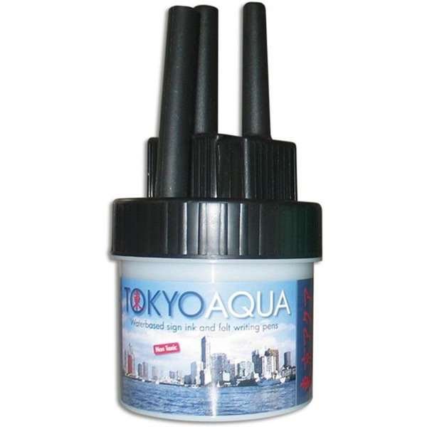Tokyo Aqua - 4 Filt Pen Set - Svart | Displaylager.se