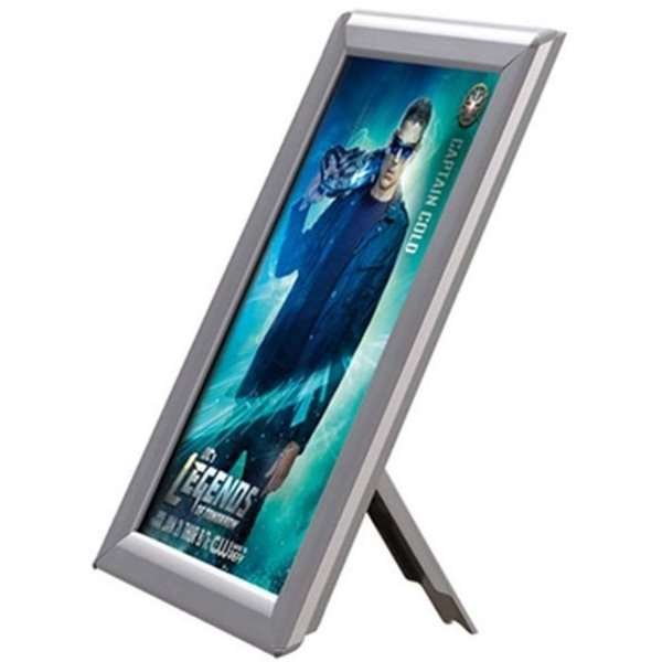 Photo snap frame, 14 mm, A6, silver, with support fitting | Danish Sign ...