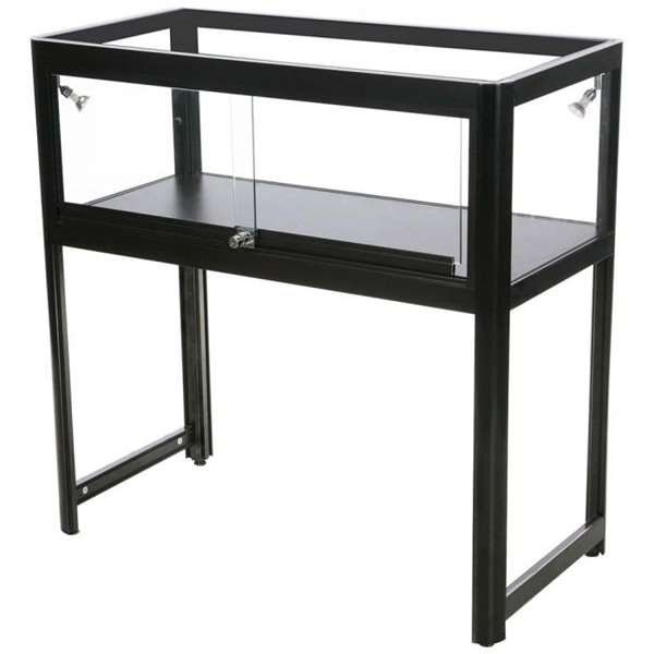 Vitrine - Showcase Desk Duo Glasvitrine mit LED-Licht und Schloss ...