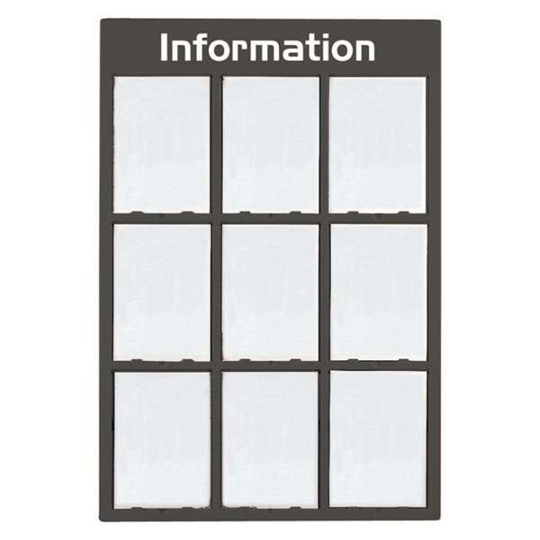 Info Module Board 9xA4 Charcoal, RAL 7016 | Danish Sign Export